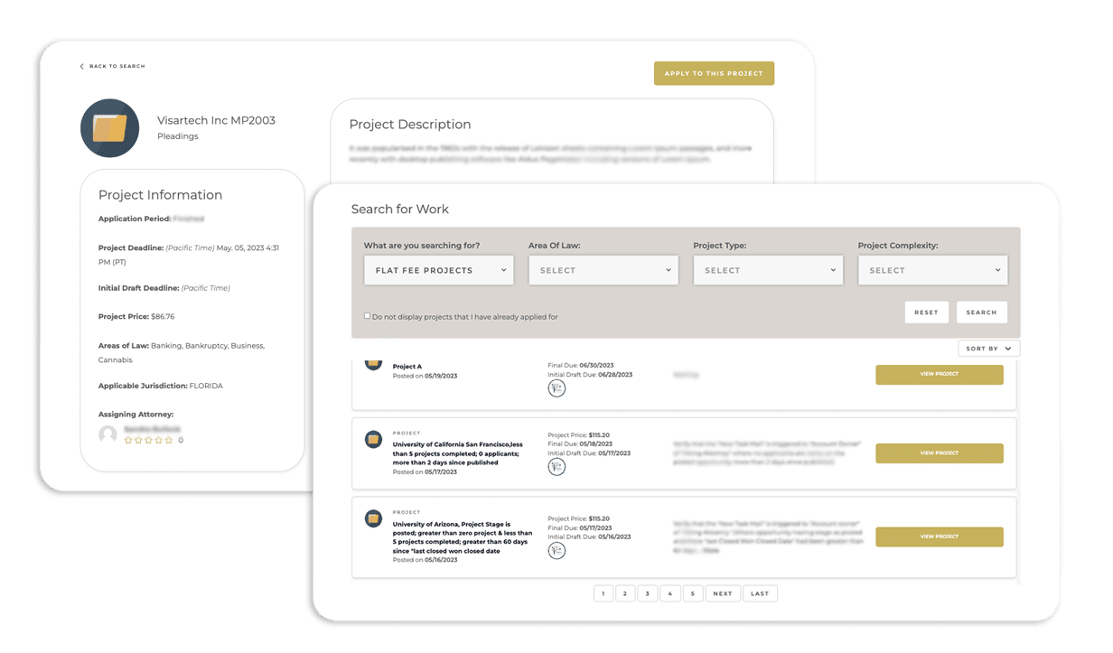 Work On Fixed Scope Projects | LAWCLERK